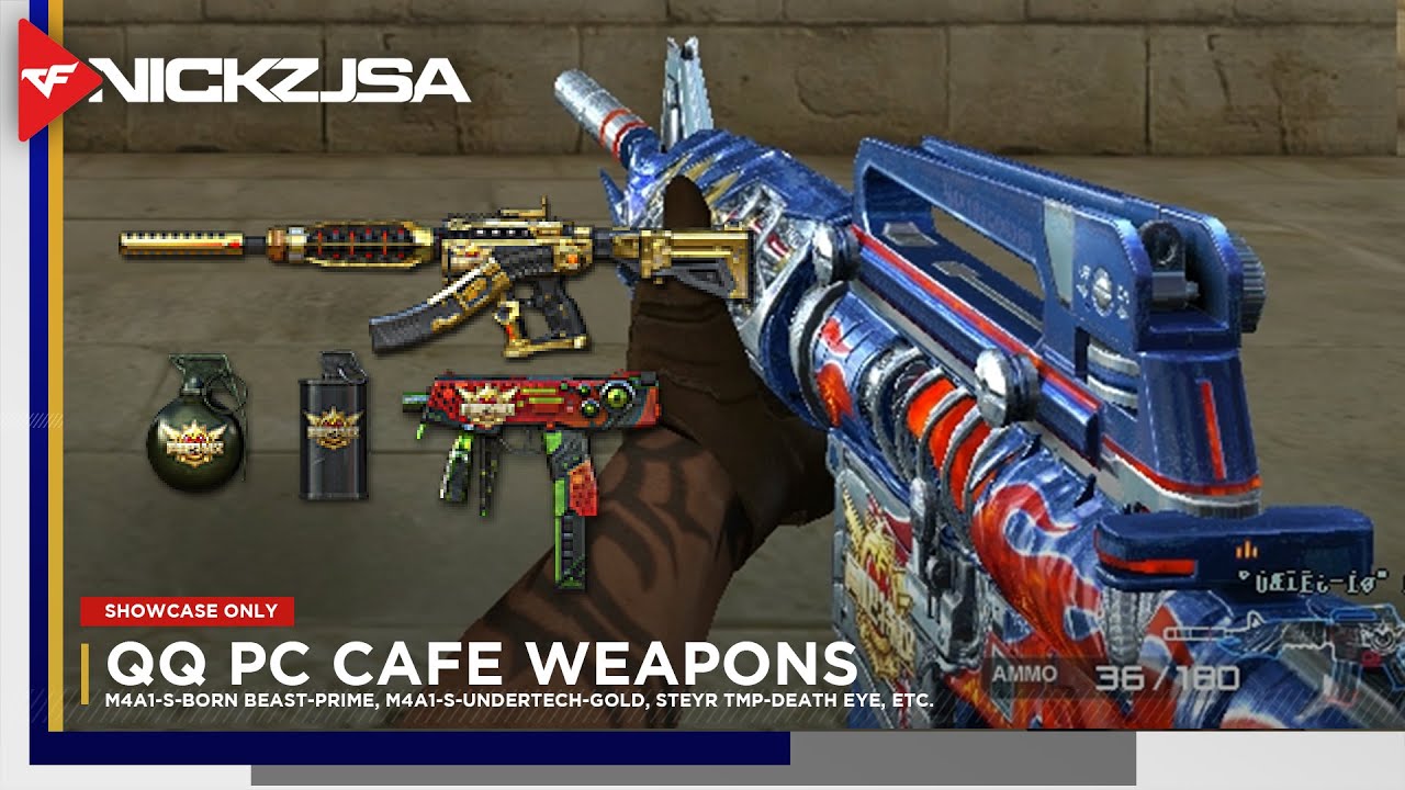 QQ PC Cafe Exclusive Weapons | CROSSFIRE China - YouTube