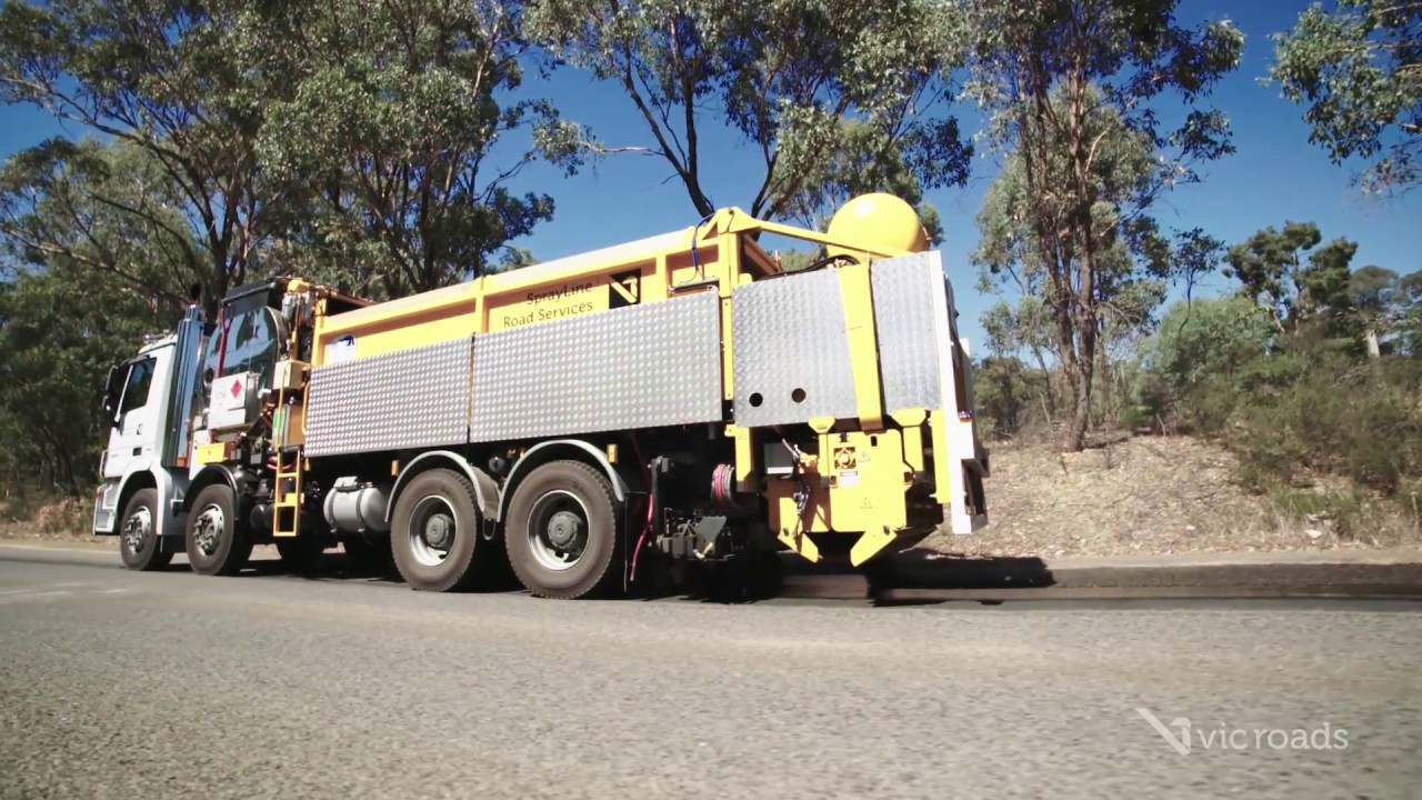 New Road Surfacing Technology - YouTube