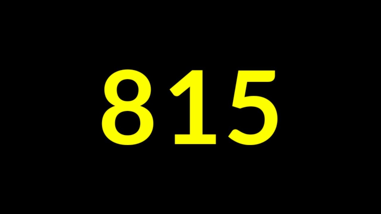 815 Second Countdown Timer With Sound Effect - YouTube