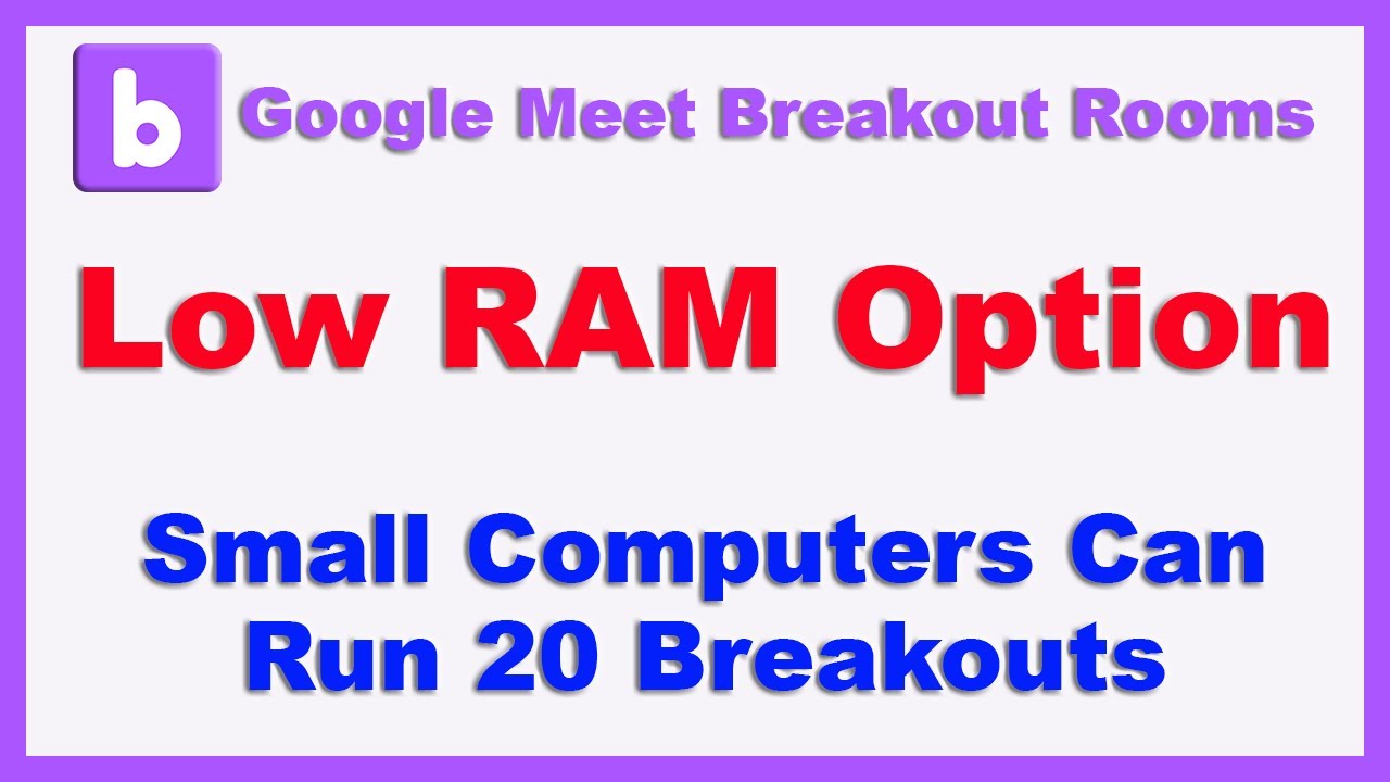 Low Memory (RAM) Option - Small Computers Can Run 20 Breakouts - YouTube