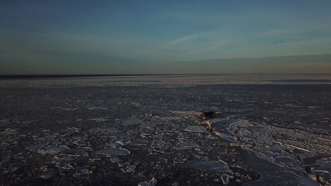 Cape May Point - Frozen Delaware Bay - YouTube