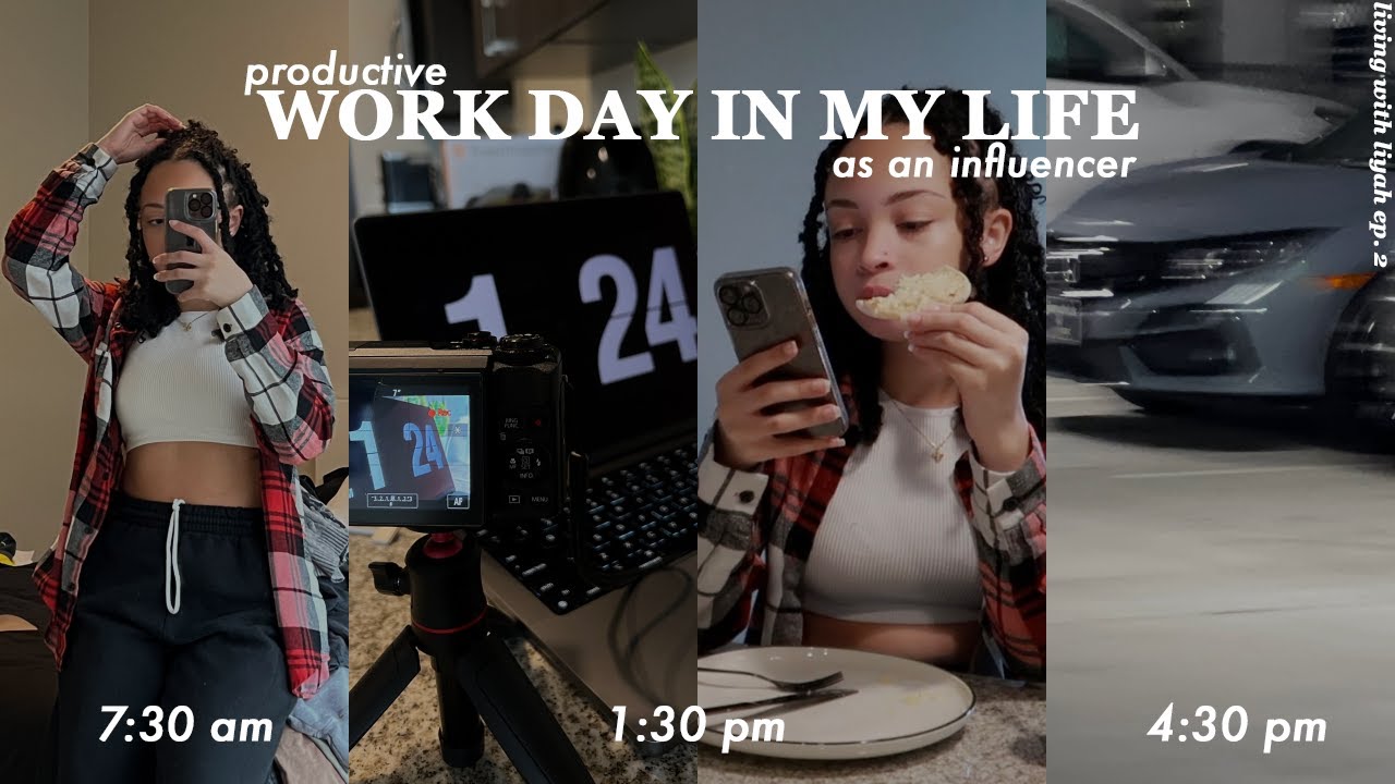 7:30AM productive work day in my life as an influencer - YouTube
