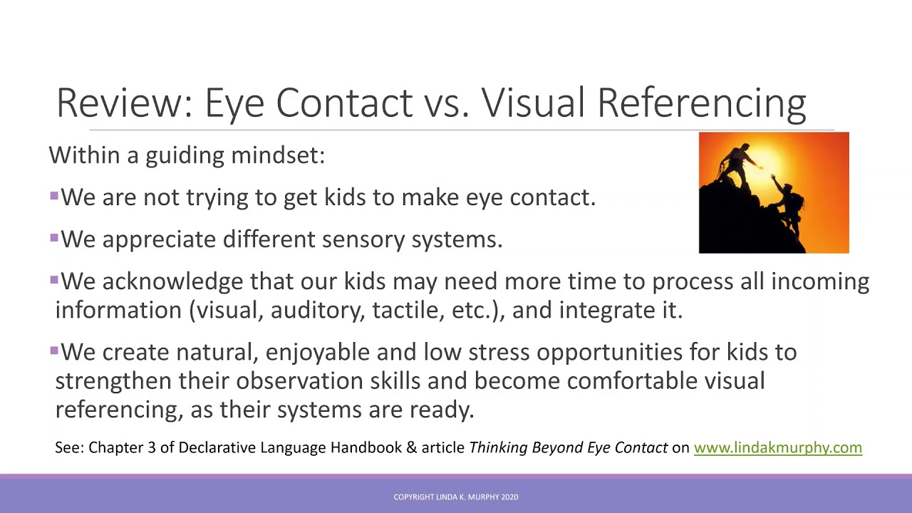 Eye Contact vs. Visual Referencing - YouTube