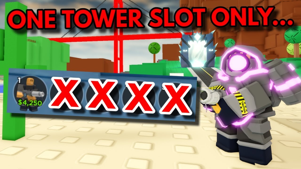 BEATING THE EVENT ON HARD MODE, BUT WE CAN ONLY USE ONE TOWER SLOT ...