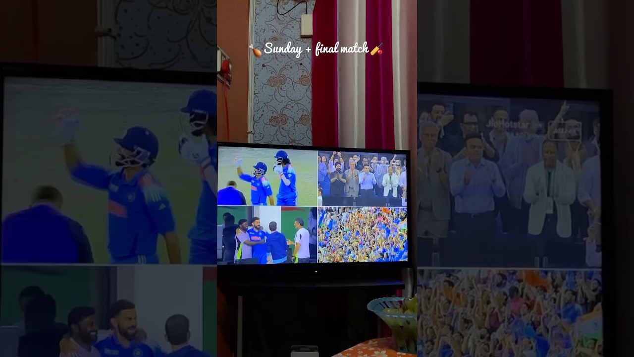 Sunday + Final match 🏏🍗 #ytshorts #bengalivlog #minivlog #youtubevideo ...