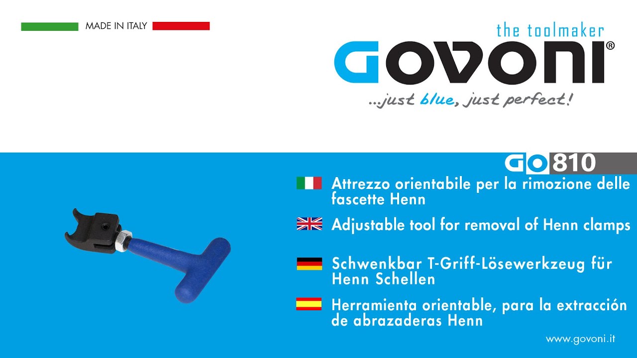 GO810 - Adjustable tool for removal of Henn clamps (water pipes ...