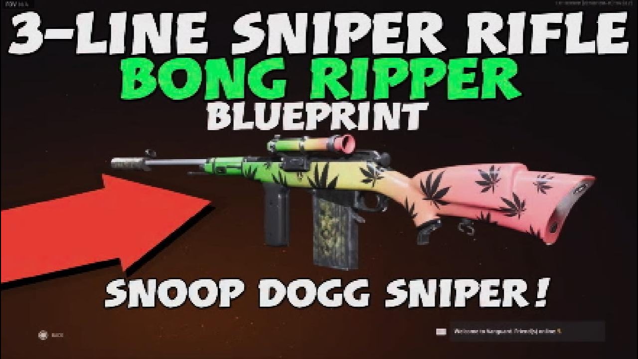 *NEW* BONG RIPPER Blueprint - 3-Line Sniper Rifle - Snoop Dogg Operator ...