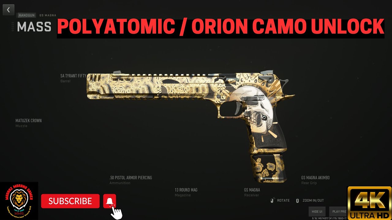 GS MAGNA POLYATOMIC/ORION CAMO UNLOCK - Call of Duty Modern Warfare 2 ...