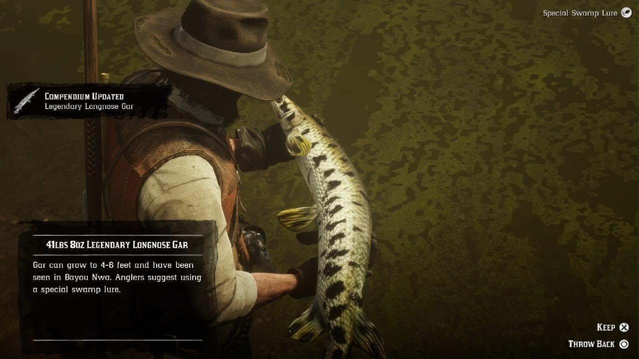 Legendary Longnose Gar Red Dead Redemption 2 - YouTube