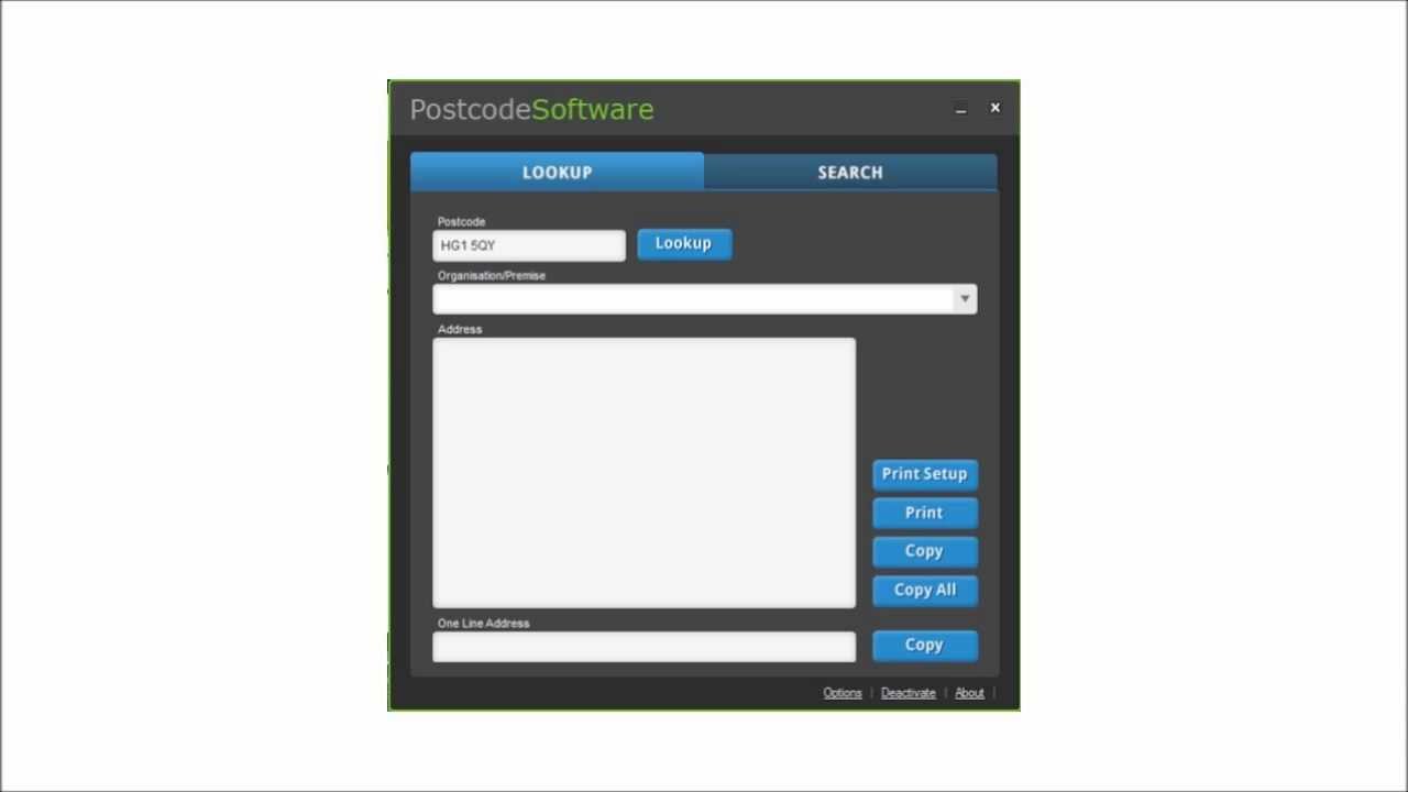 Postcode Software - Address lookup finder for the web and desktop ...