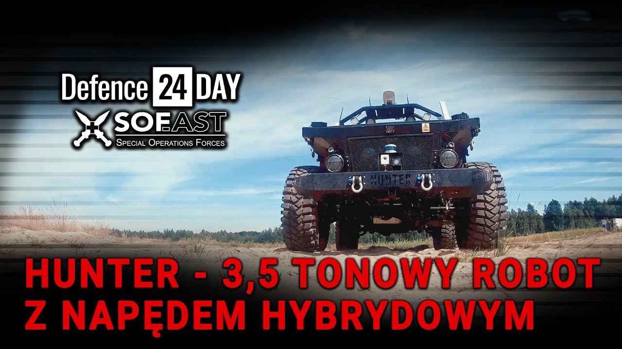 Hunter - 3,5 tonowy robot z napędem hybrydowym [DEFENCE24 TV] - YouTube