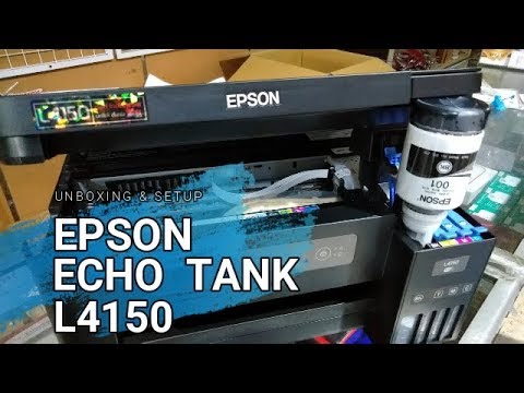 UNBOXING & SETUP EPSON L4150 - YouTube
