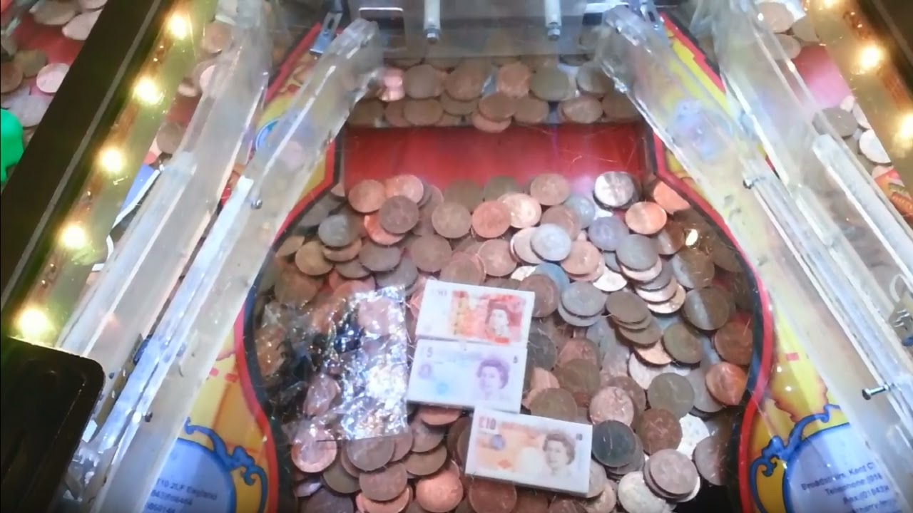 2p UK Coin Pusher at Bunn Leisure Selsey (IOW Arcade Tours Shoutout ...