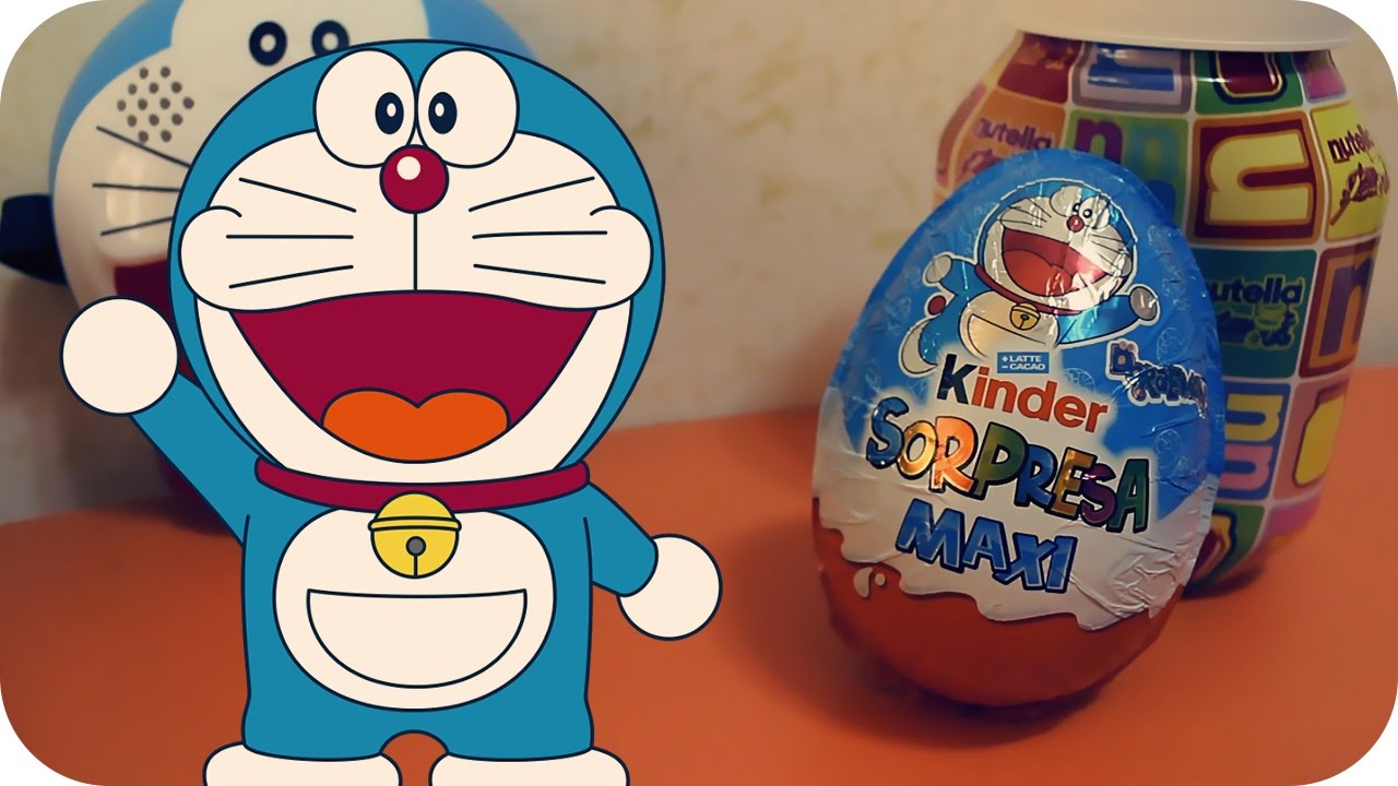 DORAEMON Kinder Sorpresa MAXI | BUONA PASQUA 2017 - YouTube