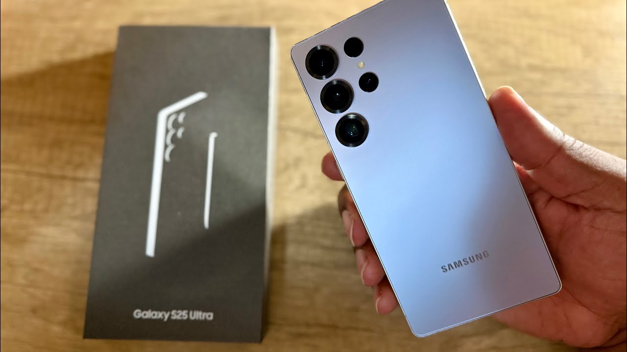 Samsung Galaxy S25 Ultra Titanium Silver Blue Unboxing and Setup! - YouTube