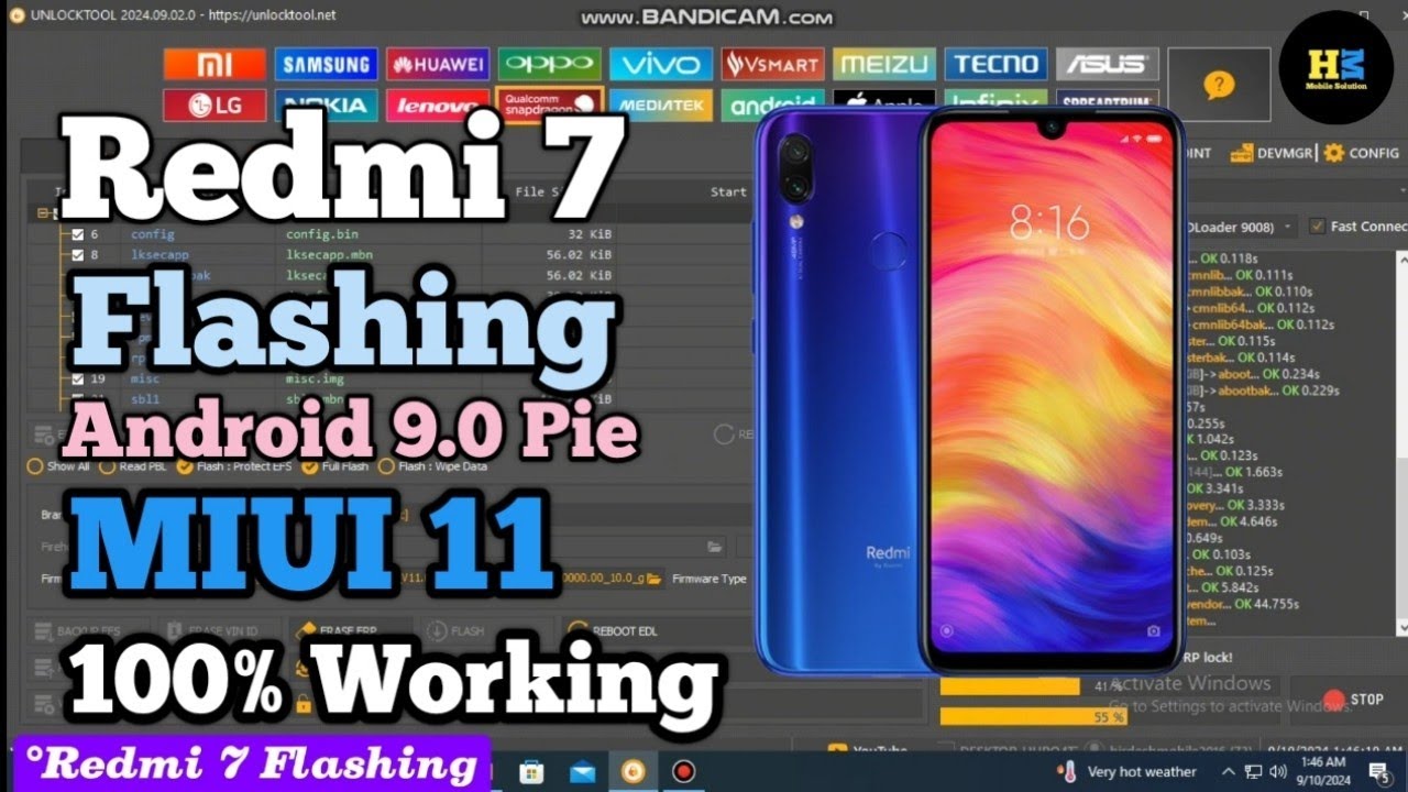 How to flash Xiaomi Redmi 7 /Y3 |HM Mobile Solution| - YouTube