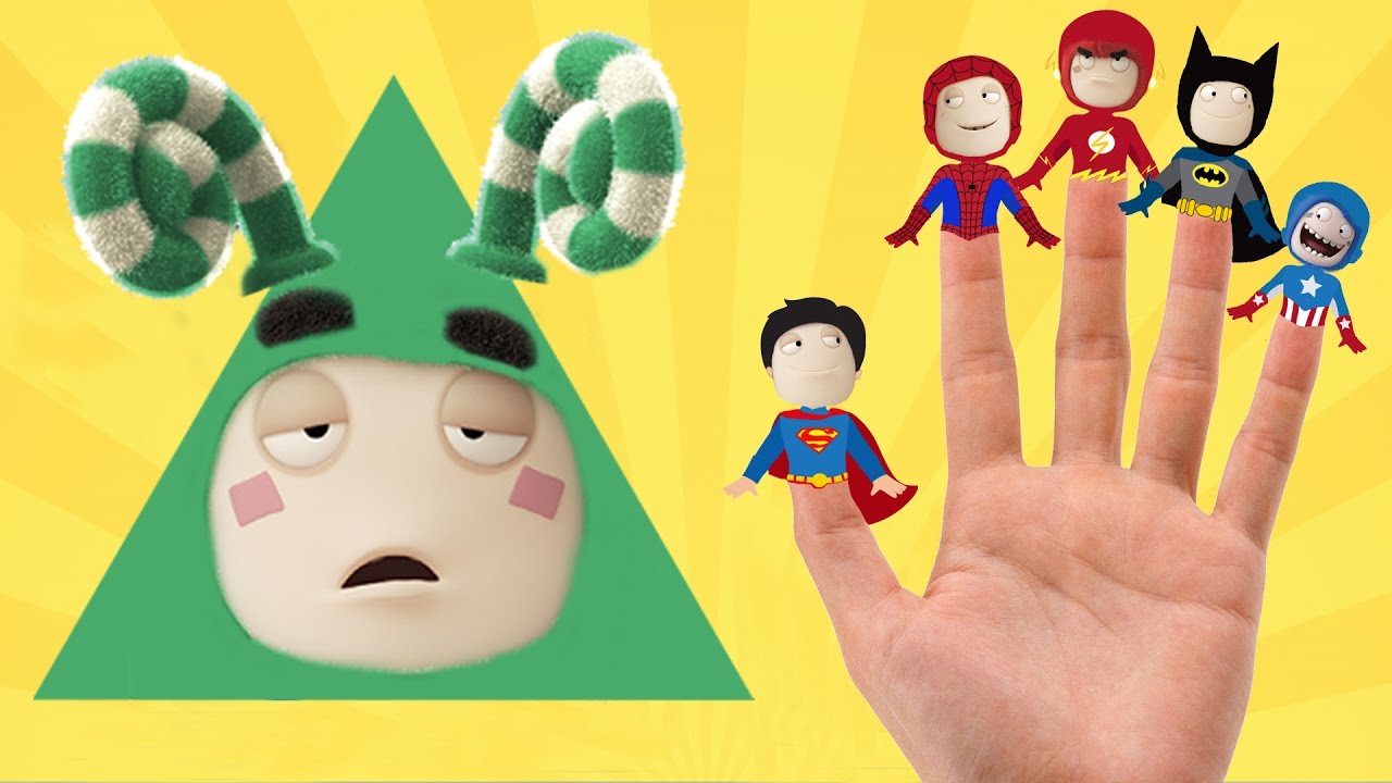 Oddbods | Finger Family | Pocoyo | Marvel | Learn Colors | Nursery ...