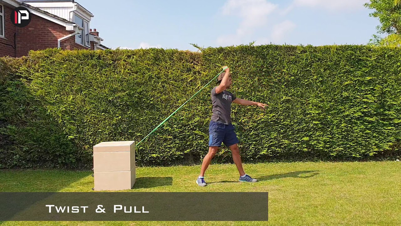 Band Standing Twist & Pull - YouTube