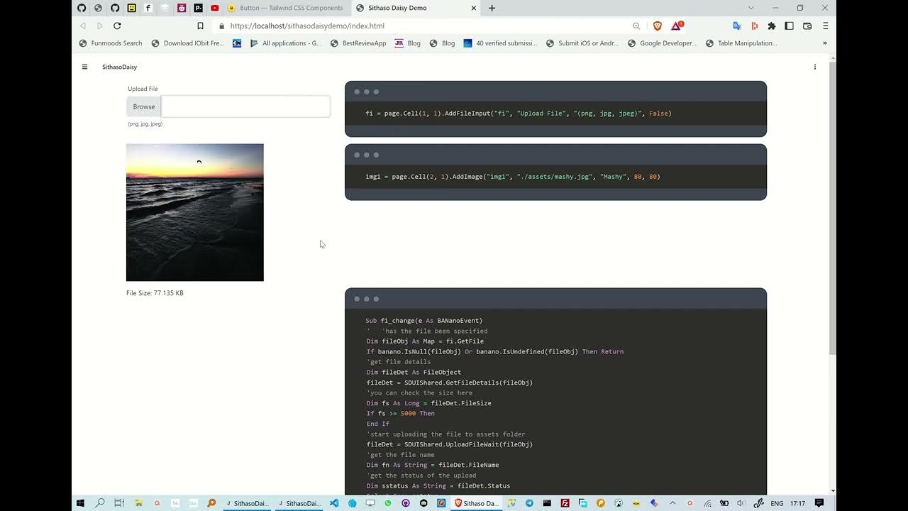 Creating TailwindCSS FileInput the SithasoDaisyUI way - YouTube