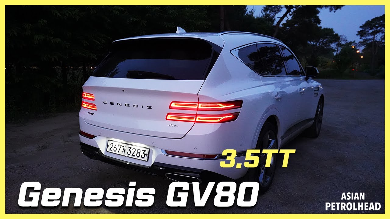 Night Drive w/ Genesis GV80 2021. How does the rear wheel driven SUV ...