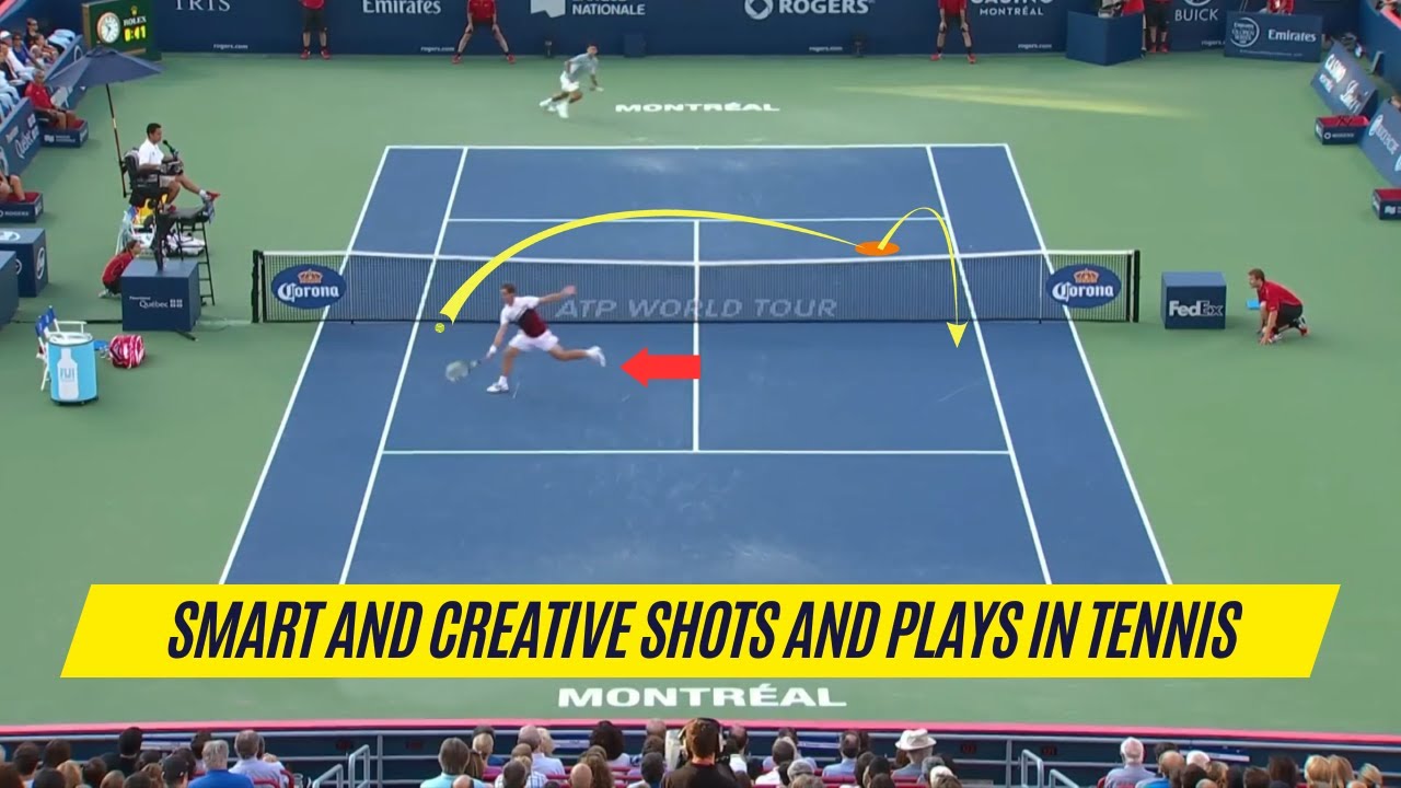 When Tennis Becomes Art | Smart and Creative Shots and Plays in Tennis ...