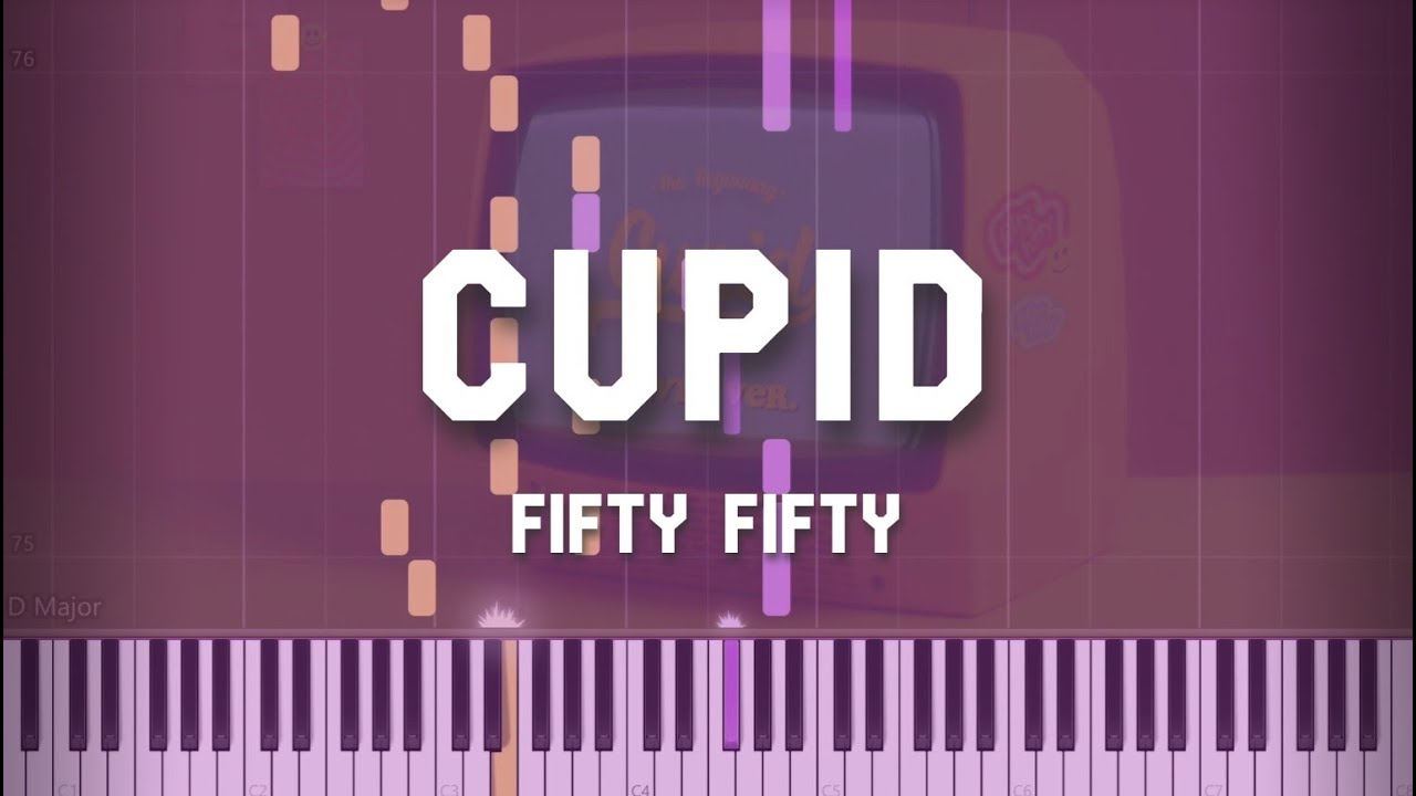 Cupid (Twin Version) - Fifty Fifty (Piano Solo Tutorial) - YouTube
