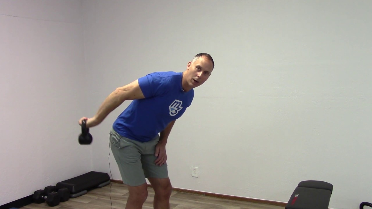 How to get tone strong triceps on back of arm with kettlebell muscle ...