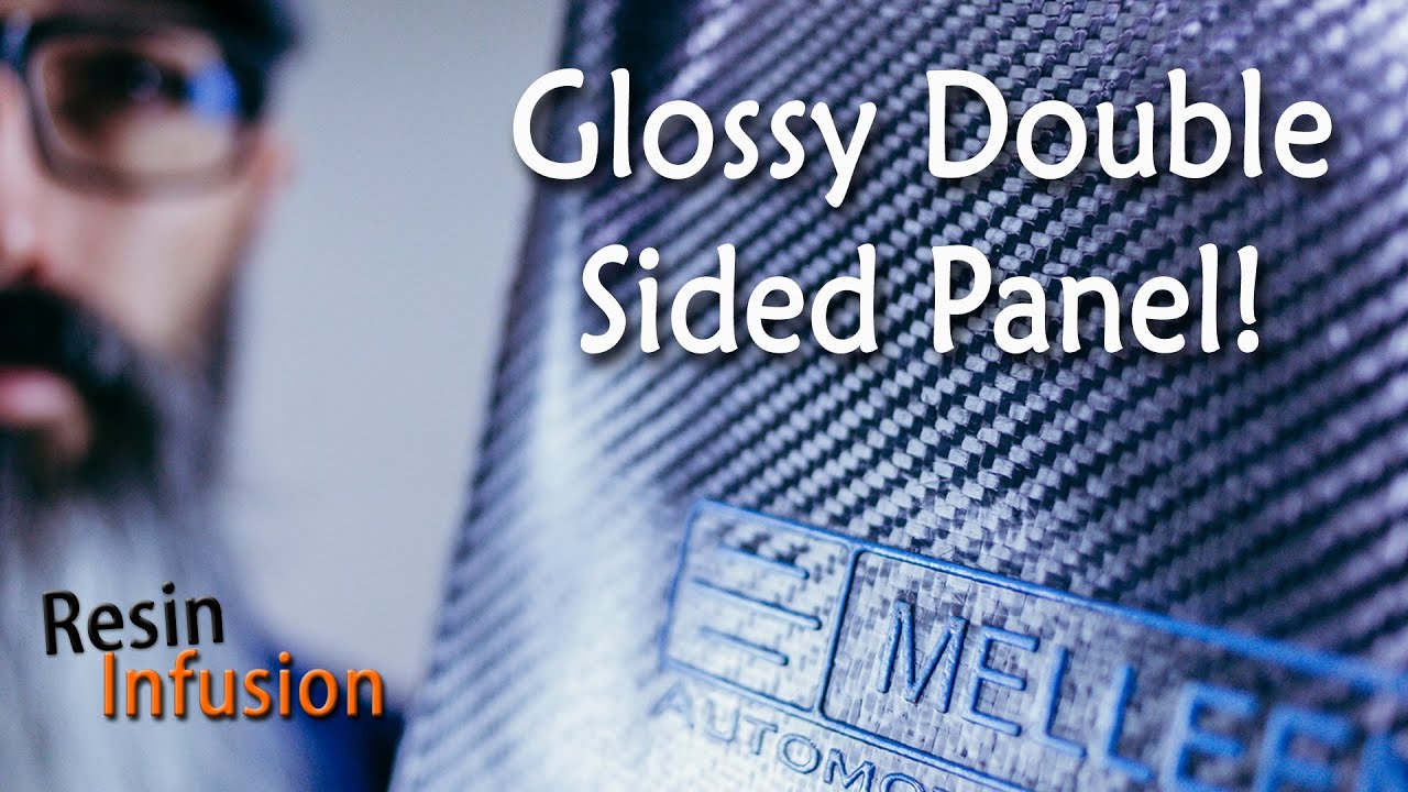 Resin Infused, Double Sided, Mirror Finish Carbon Fiber Panel! - YouTube