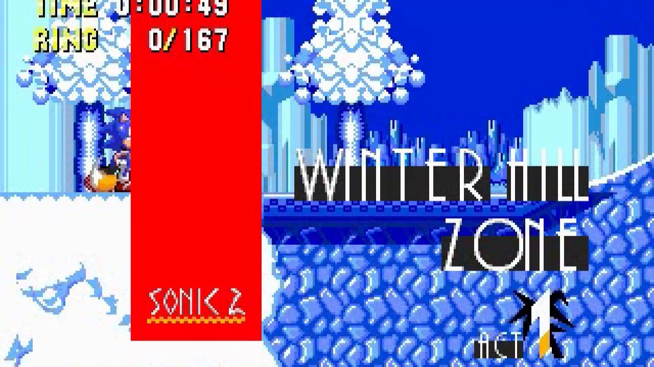 Sonic the Hedgehog 2 Delta Winter Hill Zone Act 1 (Sonic & Tails) - YouTube