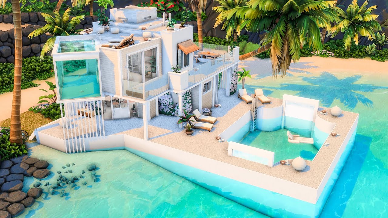 Shell challenge - The Sims 4 Speed Build - no cc - YouTube