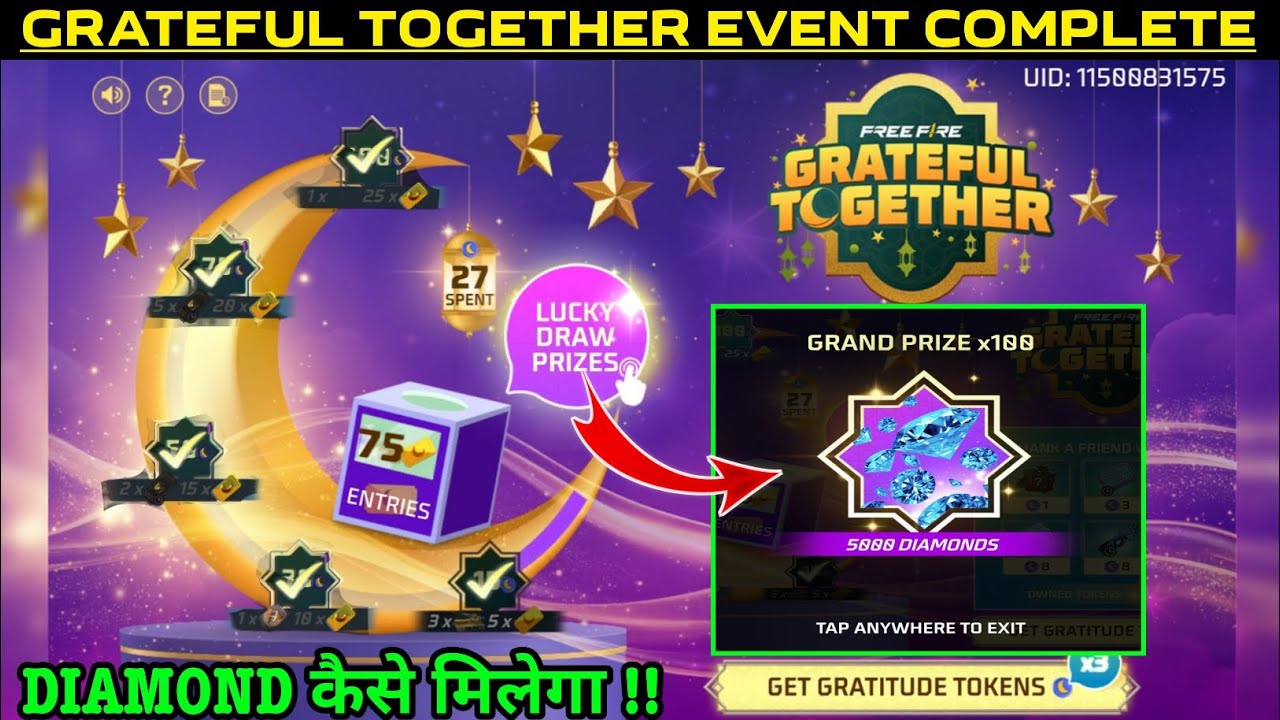 How To Complete Grateful Together Event | Gratitude Tokens Kaise Milega ...
