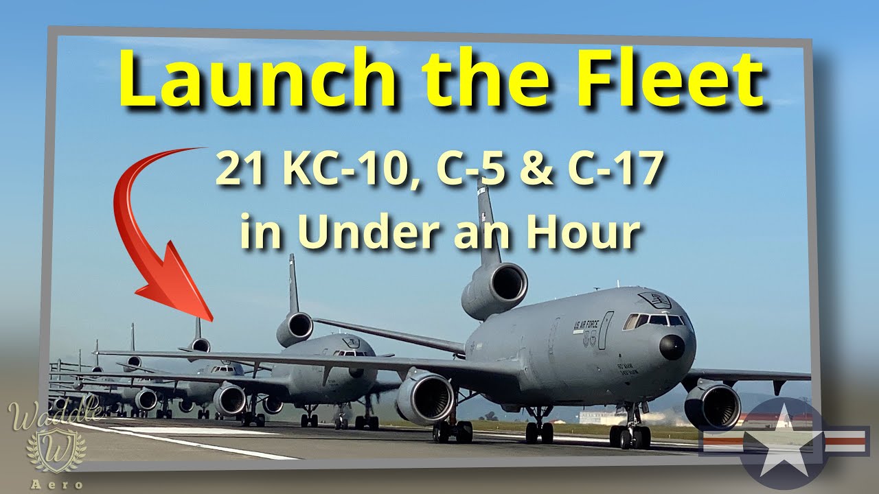 Launch the Fleet: 21 Large Aircraft in Under an Hour - YouTube