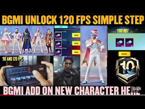 Warning ⚠️ BGMI 120 FPS Unlocked SIMPLE STEP | BEST CHARACTER Add On ...