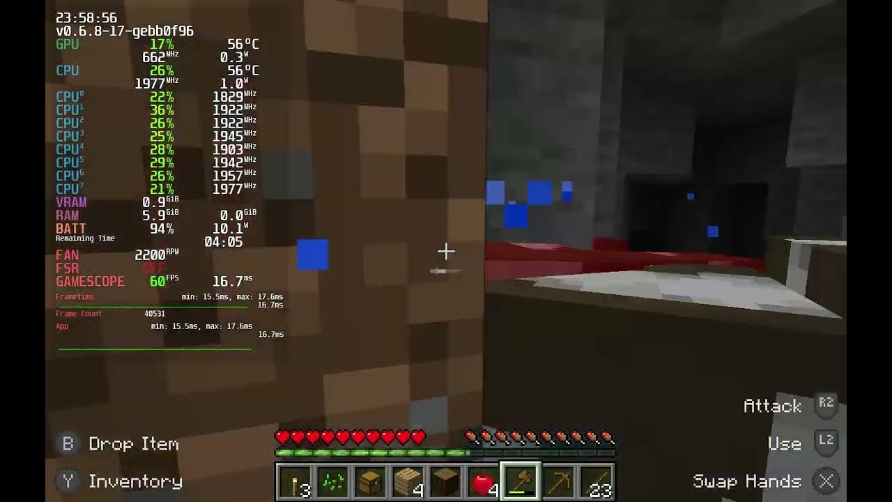 Minecraft Java Edition: – Steam deck — 60 FPS benchmark - YouTube