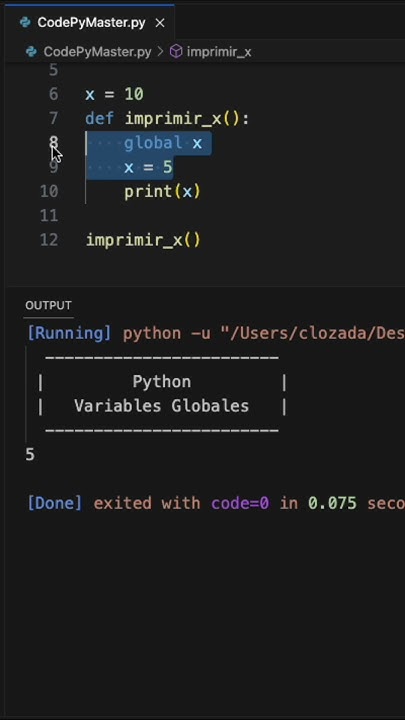 Explorando Variables Globales En Python Pythontutorial Pythonforbeginners Pythonvariables