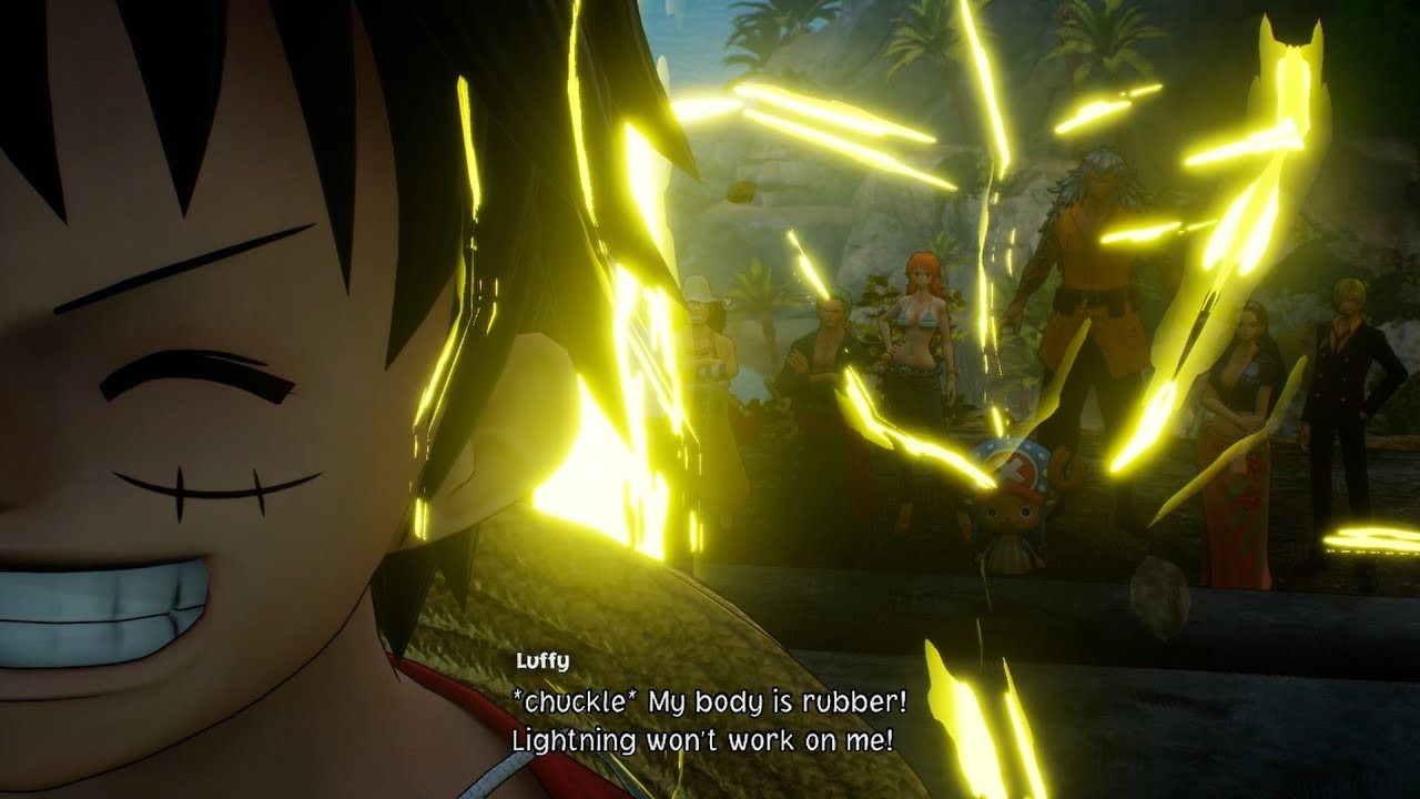 Adio finds out Luffy's immune to Lightning- One Piece Odyssey - YouTube