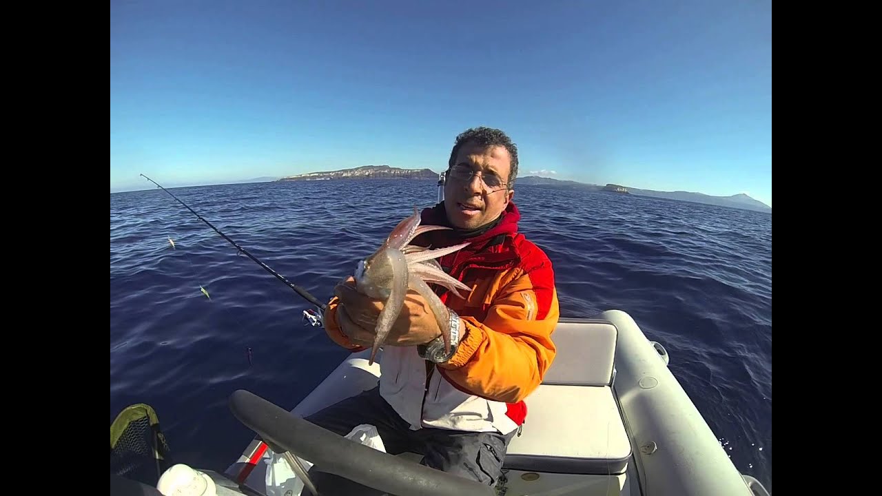Ψάρεμα καλαμάρια ζωντανά!!!!(No2) Squid fishing Greece!!! - YouTube