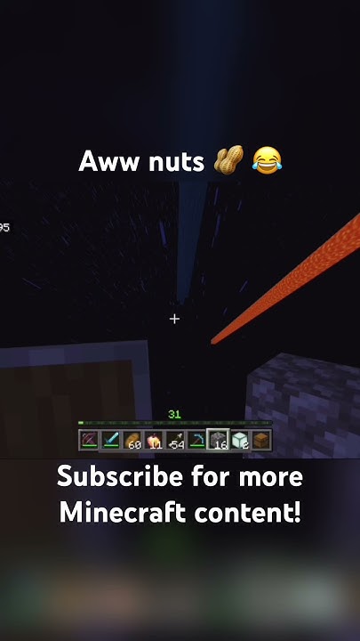 Aww nuts 🥜 😂 #minecraft #minecraftmeme #minecraftgameplay #minecraftshorts #shorts #skyblock ...