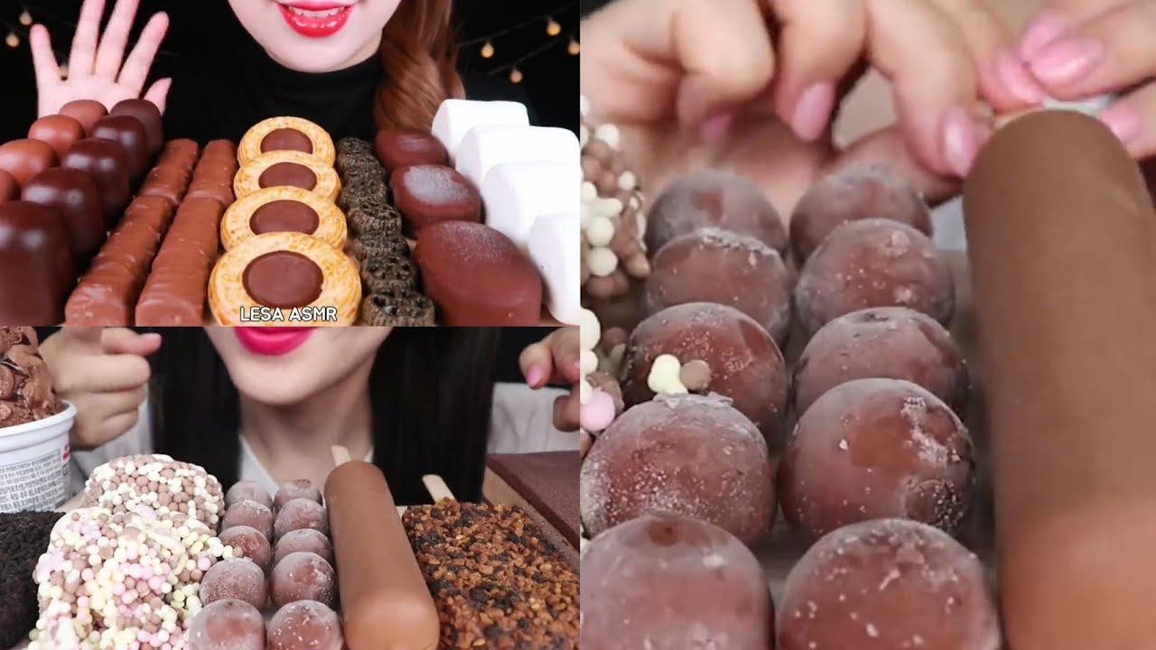ASMR - MUKBANG - CHOCOLATE 🍫🍫 EATING ASMR SATISFYING SOUNDS MUKBANGER ...