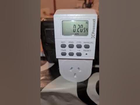 Como cambiar el formato de hora en un TIMER DIGITAL ENCHUFABLE PRONEXT - YouTube