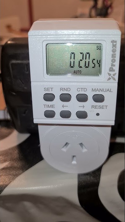 Como cambiar el formato de hora en un TIMER DIGITAL ENCHUFABLE PRONEXT - YouTube