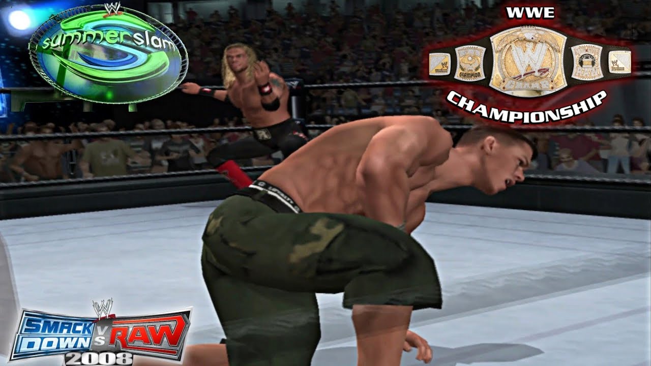 WWE Edge vs John Cena Championship match SummerSlam 2006 | SmackDown vs ...