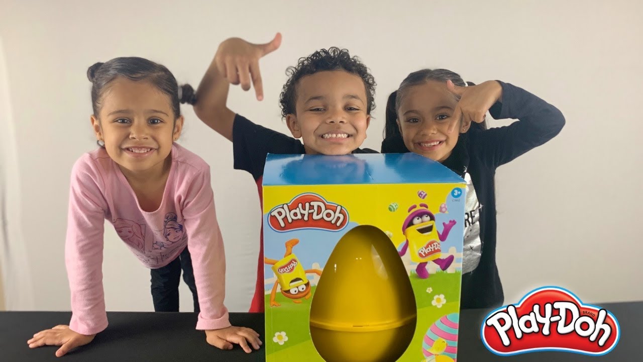 Giant Surprise Egg Play Doh Unboxing Youtube
