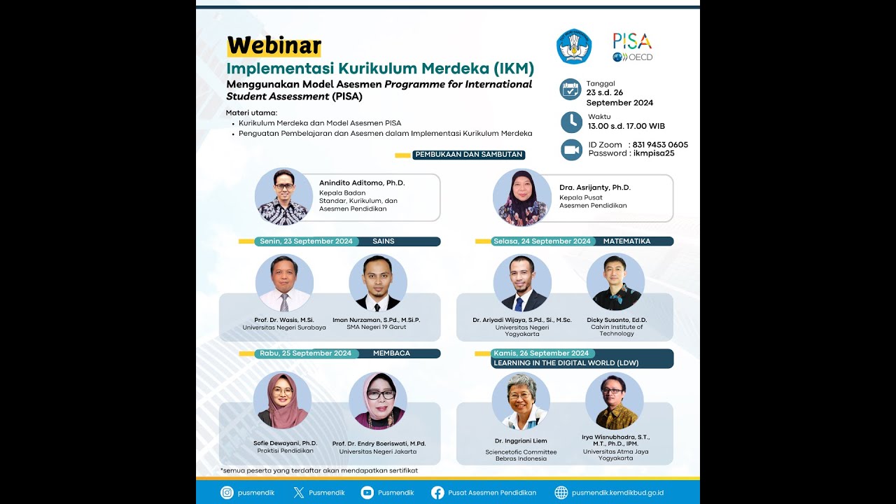 Webinar “Implementasi Kurikulum Merdeka (IKM) menggunakan Model Asesmen ...