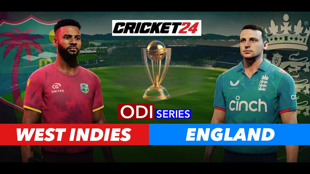 Live - West Indies vs England T20 series 2024 Cricket 24 # ...