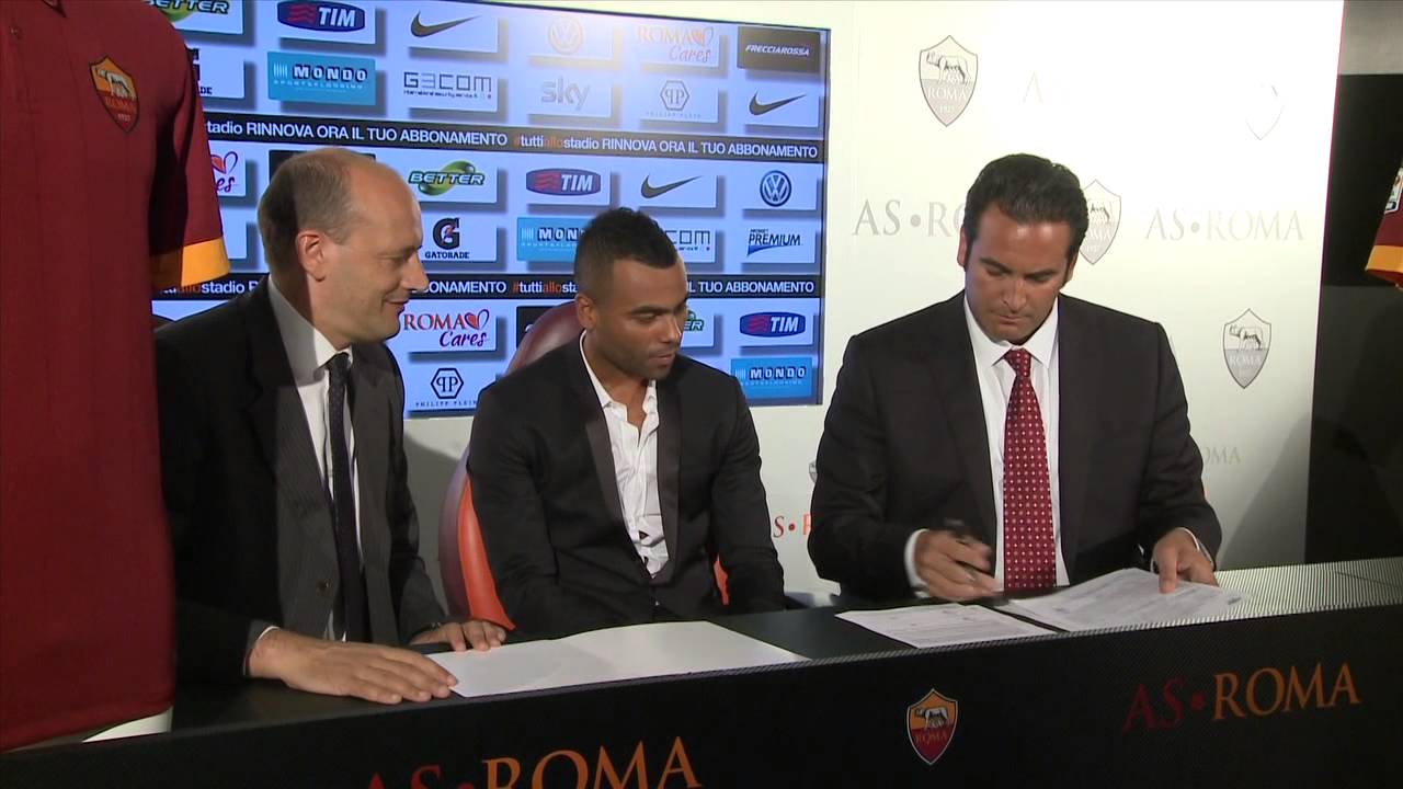 AS Roma latest signing: Ashley Cole - YouTube