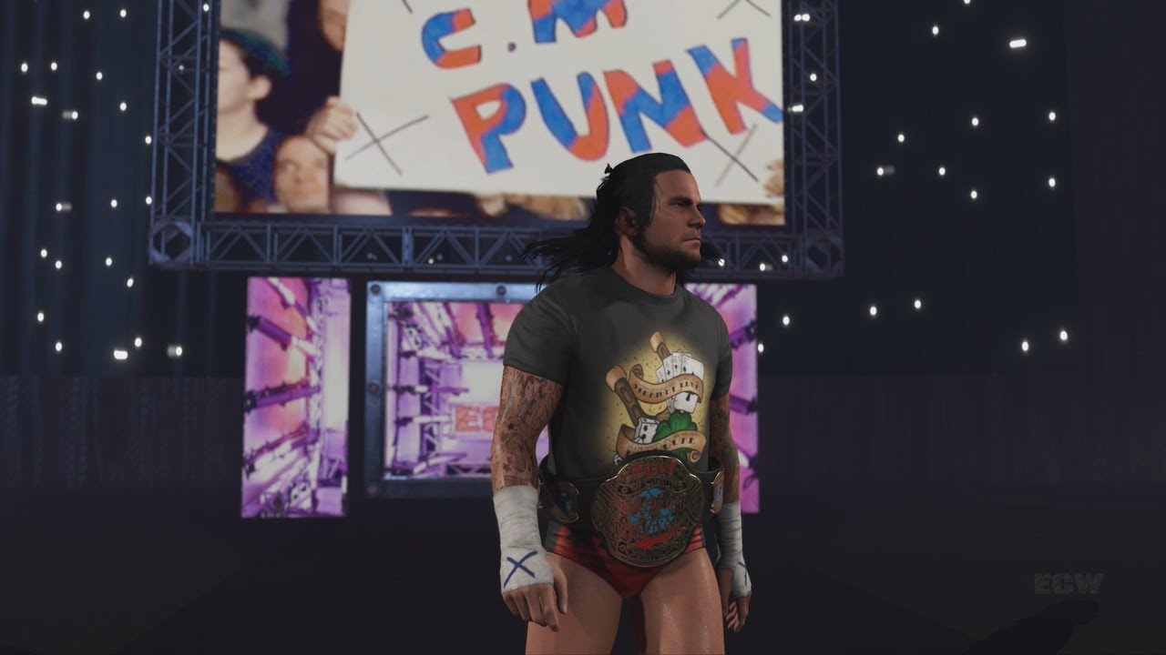 WWE2K23 CM PUNK '07 ENTRANCE W/TITANTRON (PS5, NO MODS) - YouTube