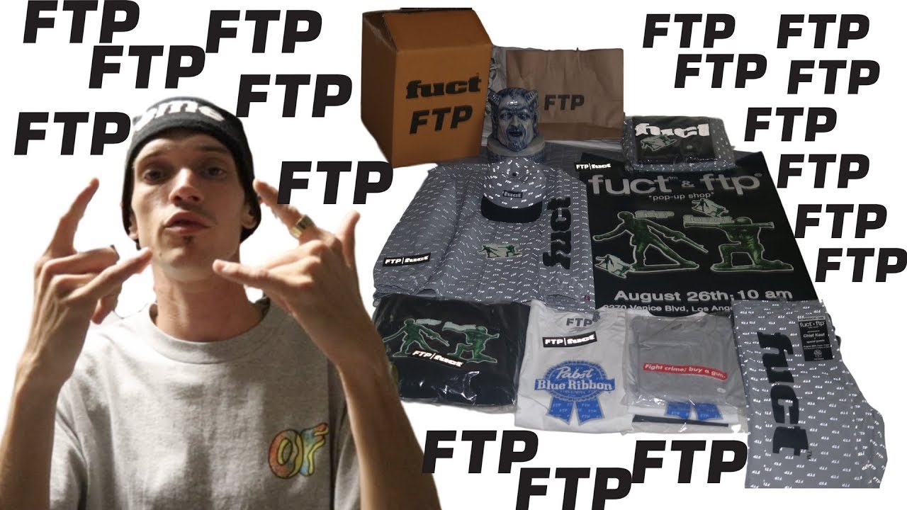 FTP x FUCT POP UP SHOP PICKUPS!! EXCLUSIVE TEES + 3M SUITS - YouTube