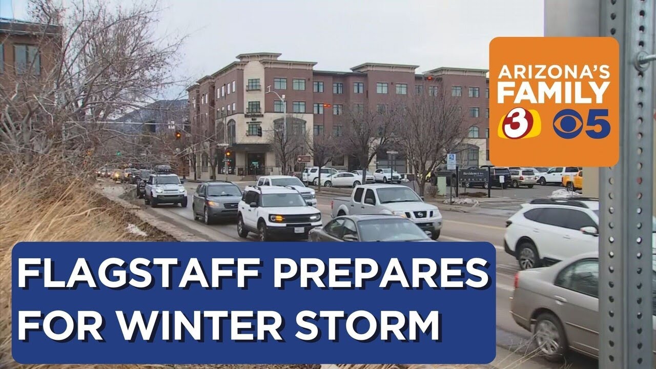 Snow starting to fall in northern Arizona as winter storm approaches ...