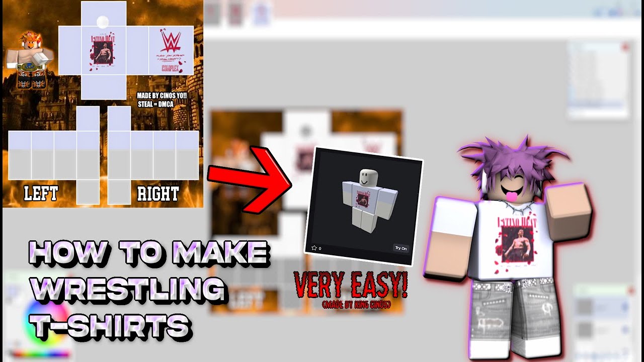 Ro-Wrestling Tutorial (How To Make Wrestling Merch On Roblox) - YouTube